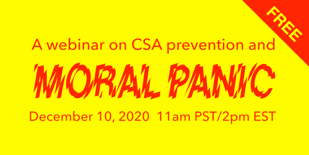 CSA prevention and moral panic - Prostasia Foundation